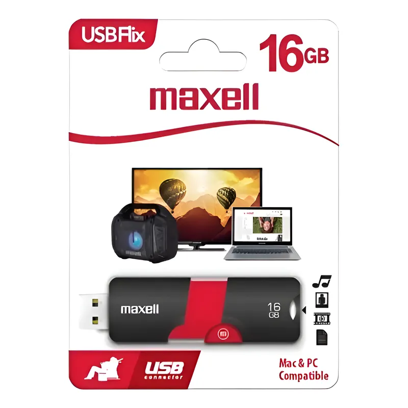 Memoria USB Flix Maxell 16GB | Almacenamiento Portátil Confiable ...